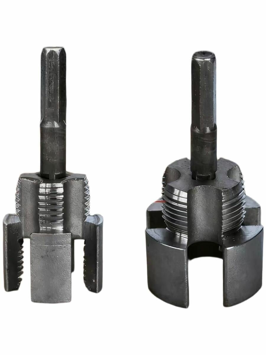 Клупп трубный набор для нарезки резьбы на пластиковых трубах - 2 штуки 1/2 и 3/4 / Набор матриц