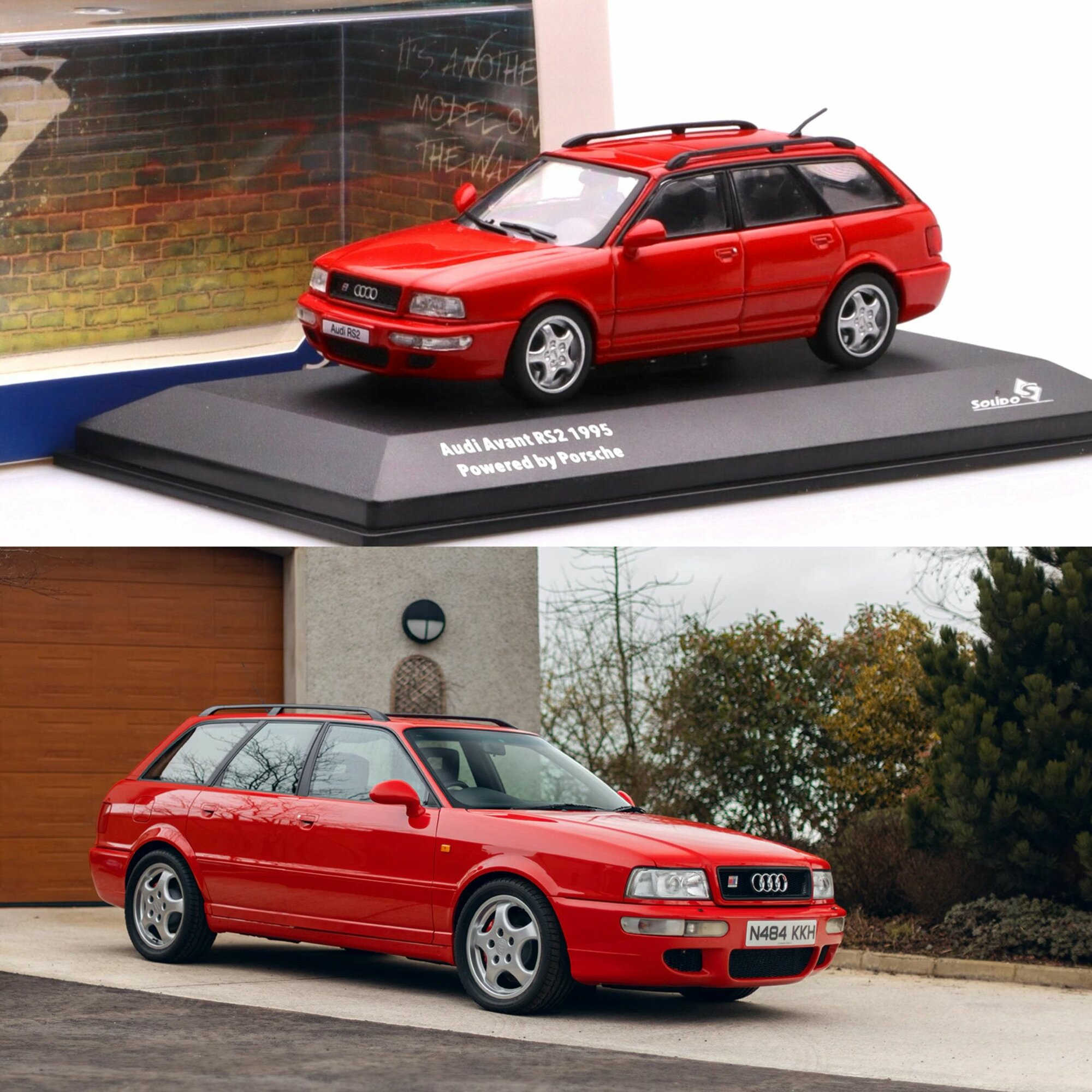 Solido Audi RS2 Avant High Performance Porsche, модель автомобиля в масштабе 1:43, выпуск 1995 года