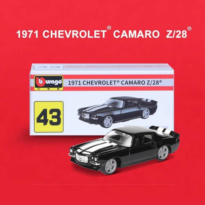 Модель легкосплавного автомобиля Bimeigao 1:64 модель автомобиля из сплава(1971 Шевроле Камаро Z/28)
