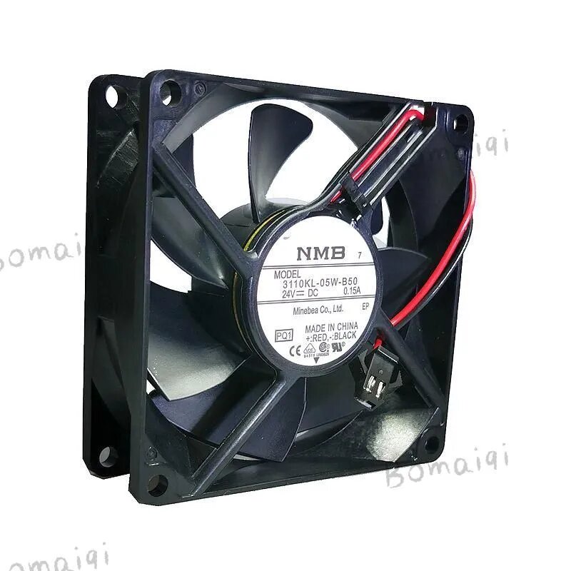 Вентилятор для холодильника NMB 3110KL-05W-B50 для Ariston, Indesit, Whirlpool, размеры 80*80*25 мм — фото 1