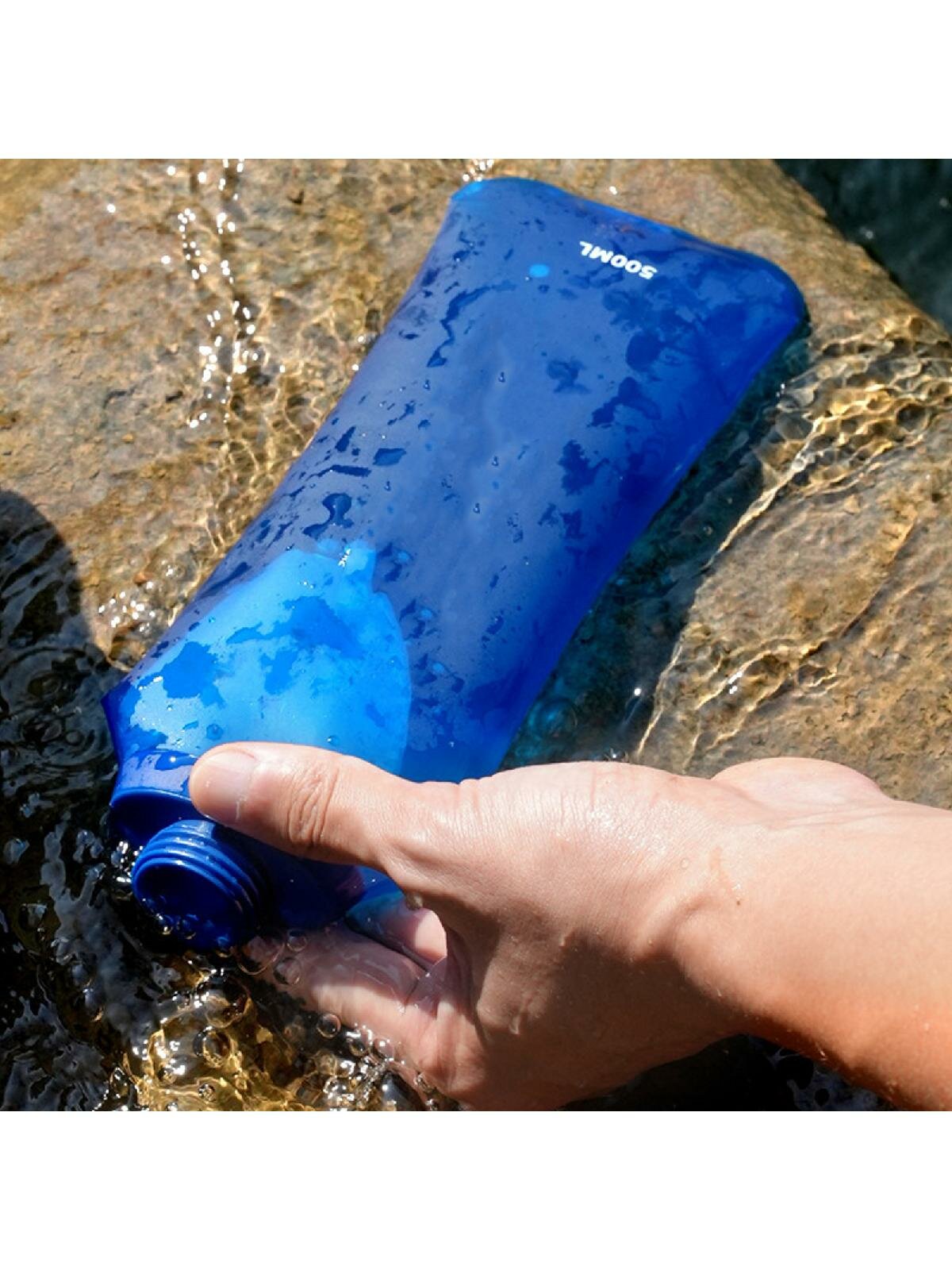 Легкая складная бутылка с водой из мягкой фляги для бега, езды на велосипеде и скалолазания