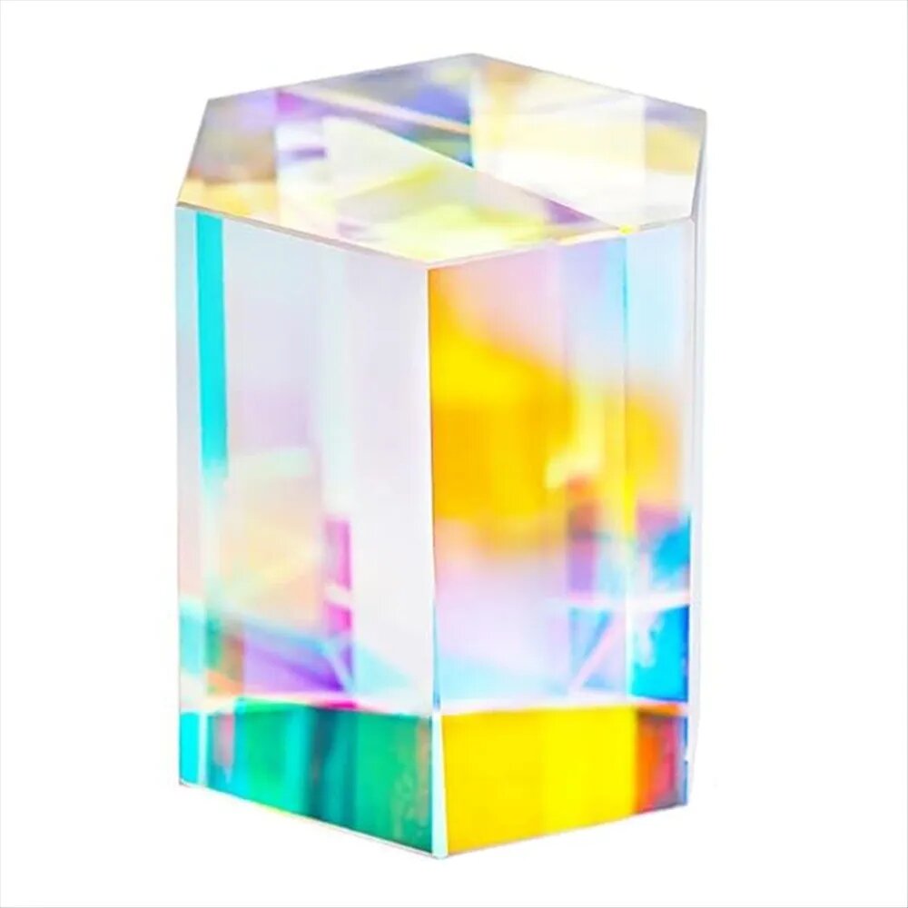 1,2-дюймовый оптический RGB-дисперсионный куб X-Cube для обучения физике, радужный кристаллический куб, реквизит для фотосъемки.