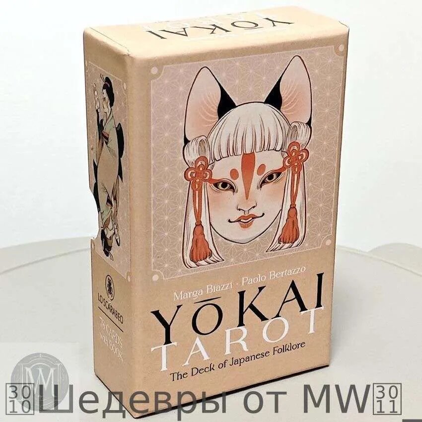Yokai Tarot The Deck of Japanese Folklore 12 * 7cm 78 Cards Японский фольклор Таро без инструкций