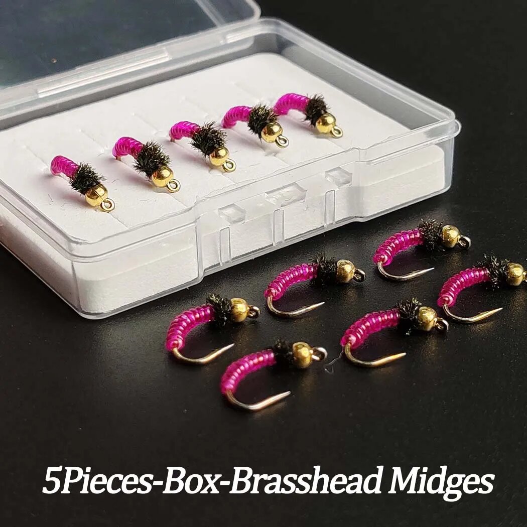 Наживка нимфа Brasshead Midge, 5 шт, цвет: 5Pieces