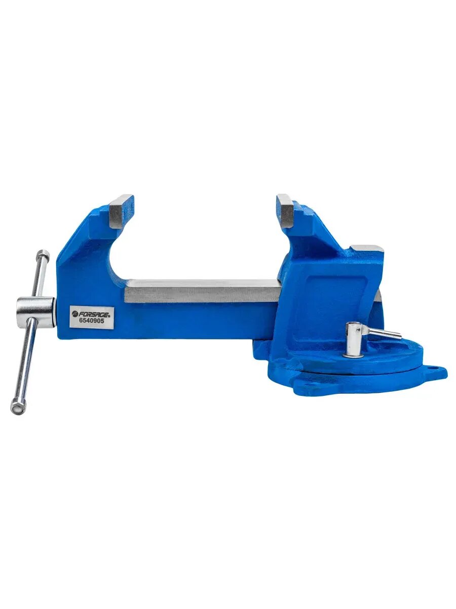 Тиски стальные поворотные с наковальней 5"- 125 мм