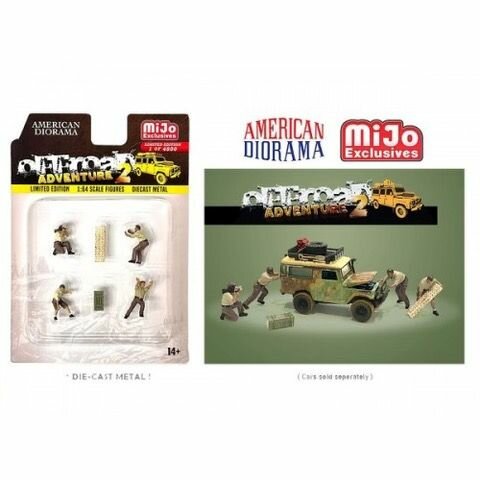 Машинка American Diorama 1:64 Fiqure Set - Farmer 's Market Alloy dolls do not include car models AD-76501MJ