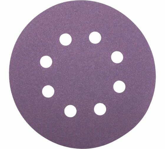 Круг шлифовальный Purple PP627 (125 мм; 8 отверстий; Р240; 100 шт) Hanko
