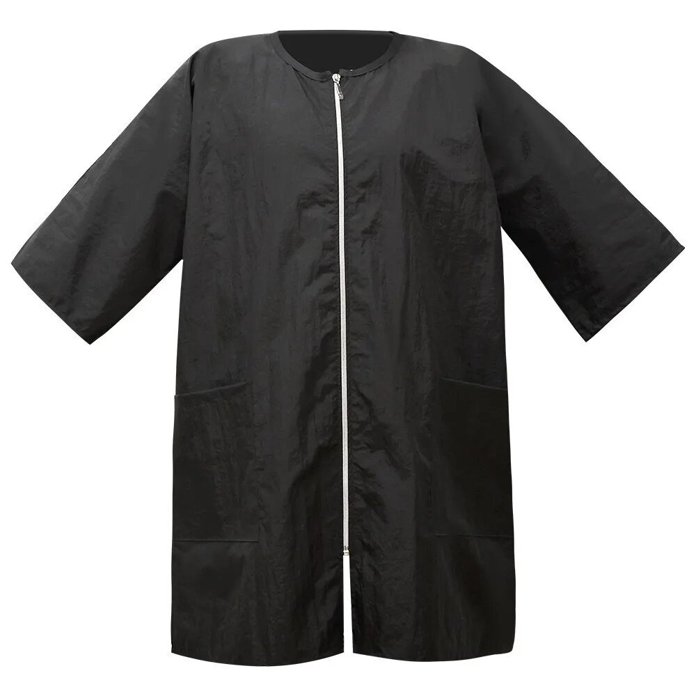 Профессиональный водонепроницаемый парикмахерский халат черный полиэстер