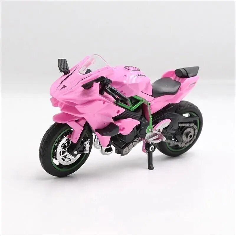 Модель мотоцикла Kawasaki(светло-розовый)