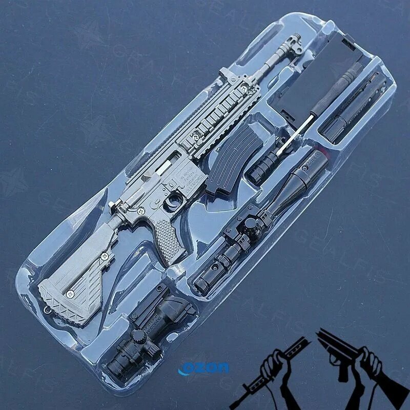 Мини M416 модели оружия Battlefield PUBL серия брелок
