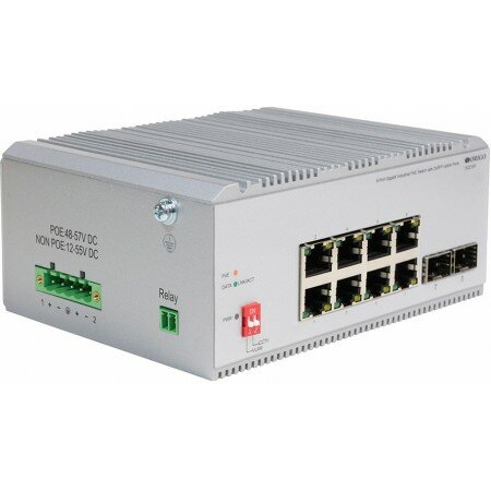 Неуправляемый коммутатор Origo OI2210P/185W/A1A, настенный/DIN-рейка, матрица 20 Гбит/с