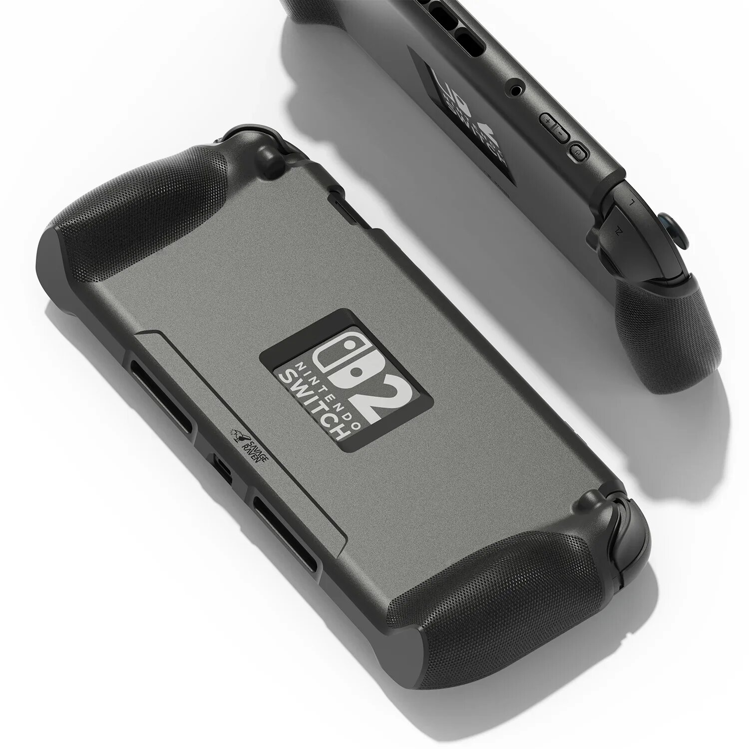 Подставка-чехол Savage Raven для Nintendo Switch 2, StandGrip Jet Black