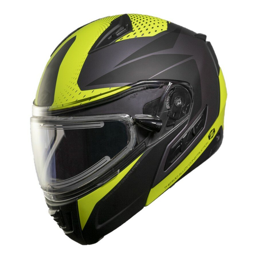 Шлем для снегохода ZOX Condor Parkway Black-Yellow (ЭП). M. Черный-желтый