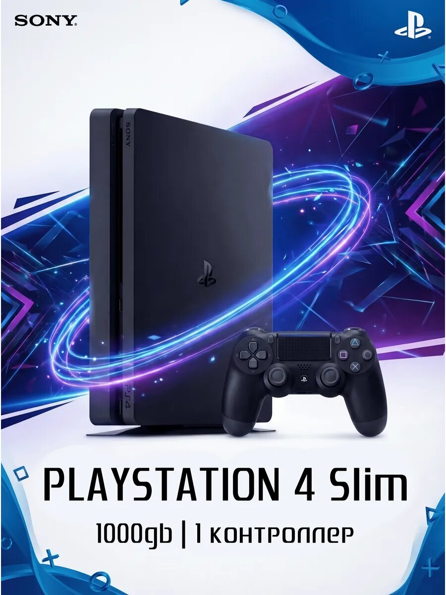 PlayStation 4 Slim 1000гб (б.у)