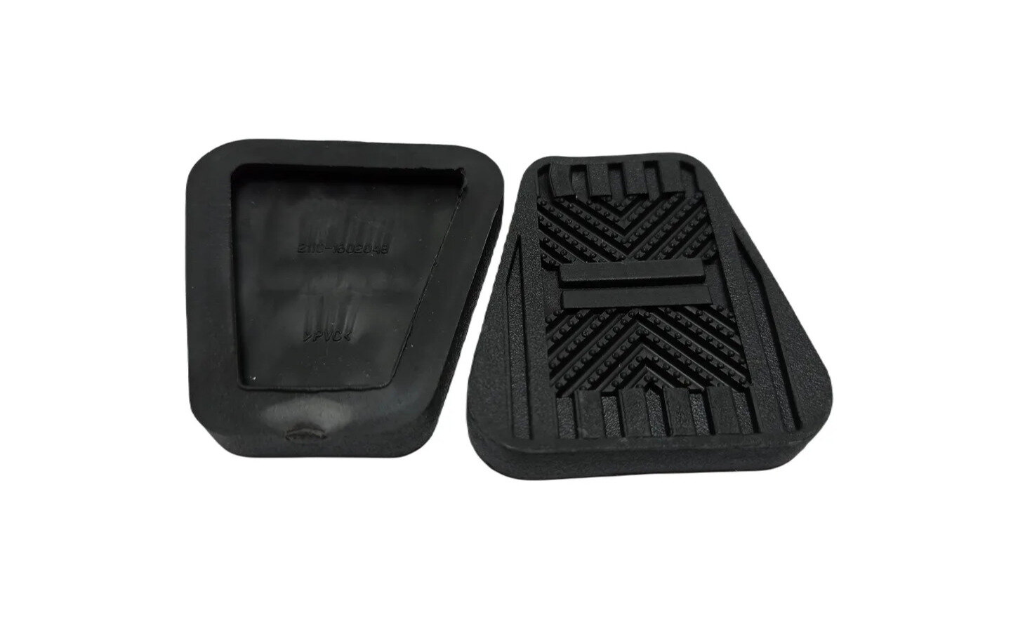 Накладка (подушка, резинка) педали тормоза и сцепления ВАЗ - 2110, 2170, 2190 комплект 2 штуки