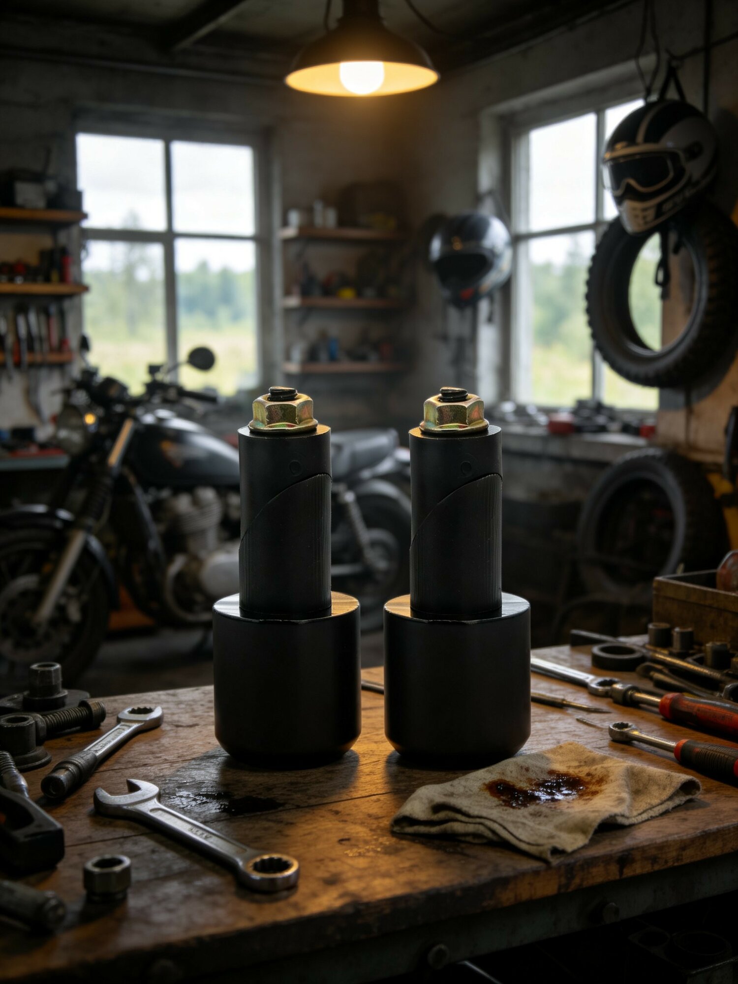 Для Suzuki Honda Ducati Yamaha Kawasaki BMW, универсальные мотоциклетные грипсы 22 мм с заглушками против вибрации для руля 7/8, пара правый и левый, сталь