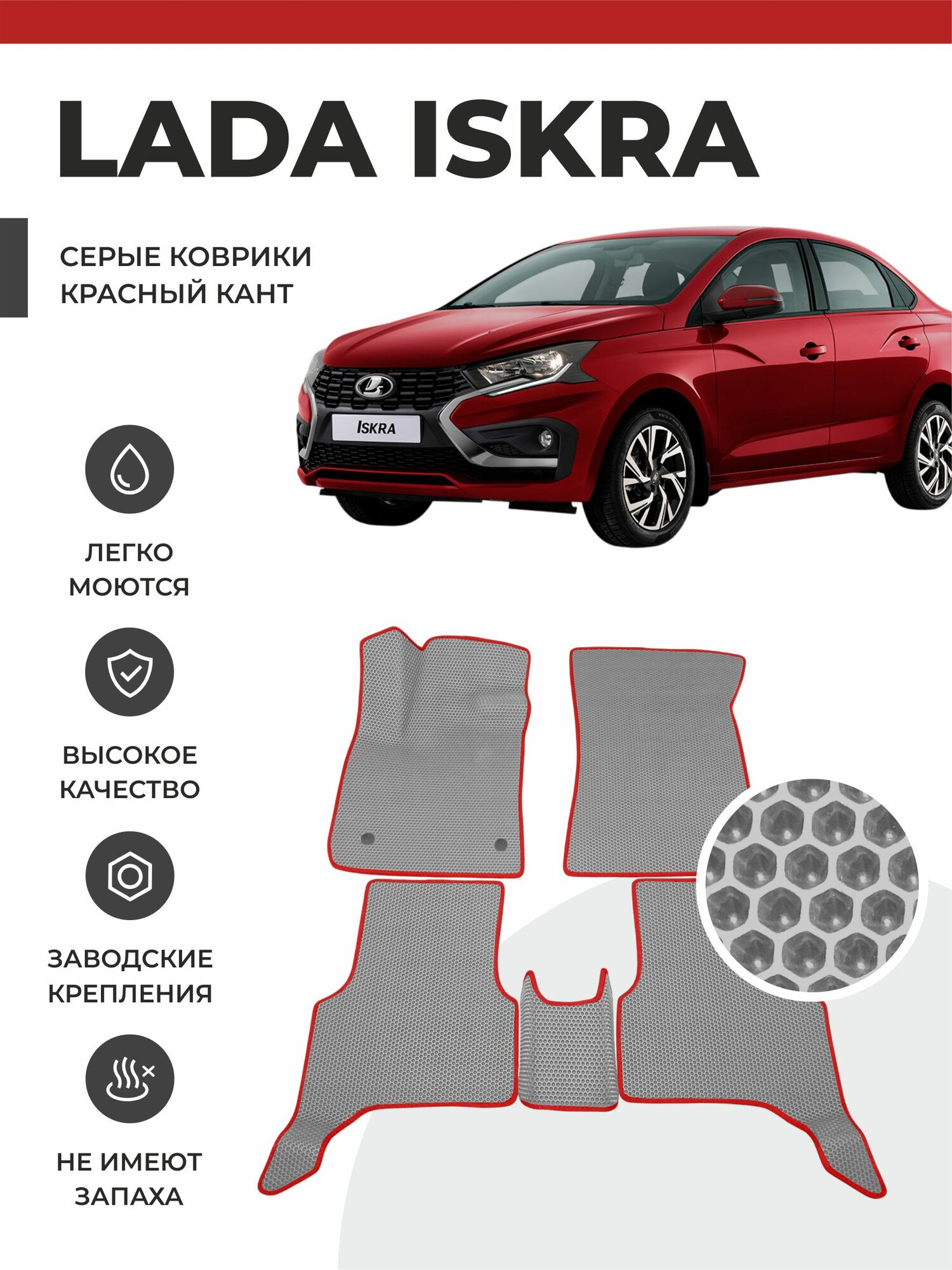 EVA коврики в машину Lada Iskra (Лада Искра) 2025