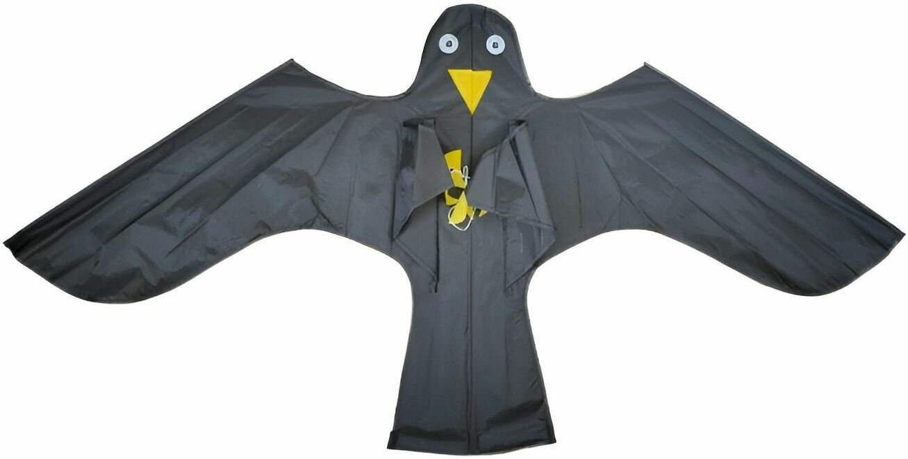 Визуальный, динамический отпугиватель птиц Коршун-2, пугало, воздушный змей 140х70 см.