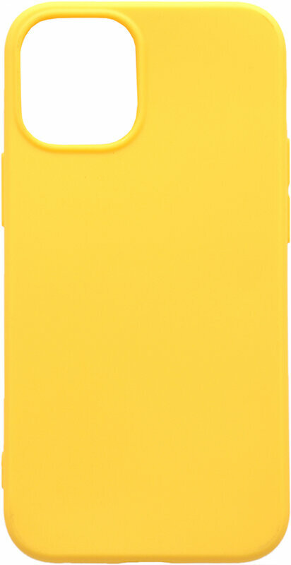 Силиконовый чехол на Apple iPhone 12 Mini / Эпл Айфон 12 мини Soft Touch желтый