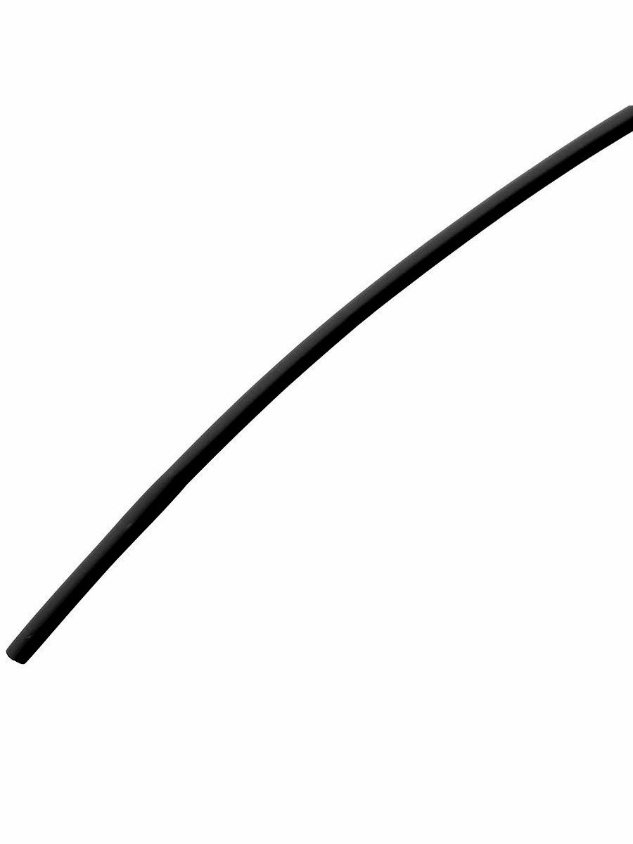 Трубка термоусадочная d8.0мм L1000мм черная, клеевая 4:1, 1 метр