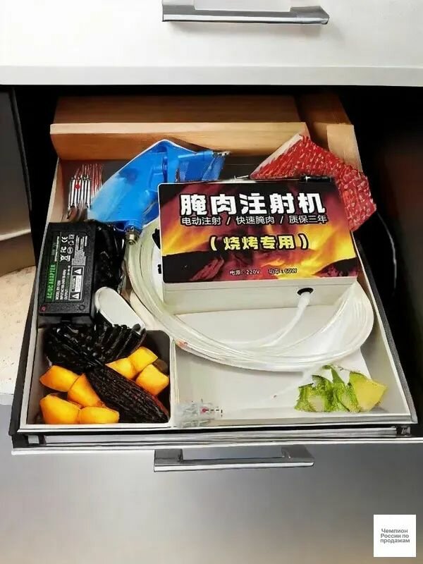 Шприц для мяса, насадок: 7 шт, мешков: 1 шт