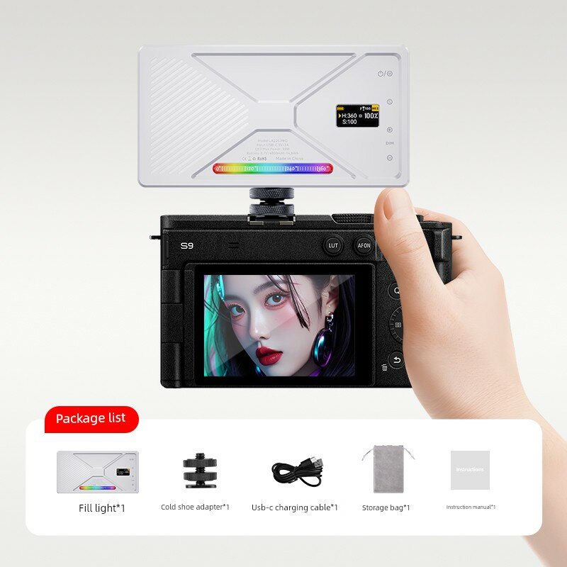 Подходит для камеры Panasonic/Panasonic Lumix S9N, специализированный светильник для фотосъемки, постоянный RGB-свет,