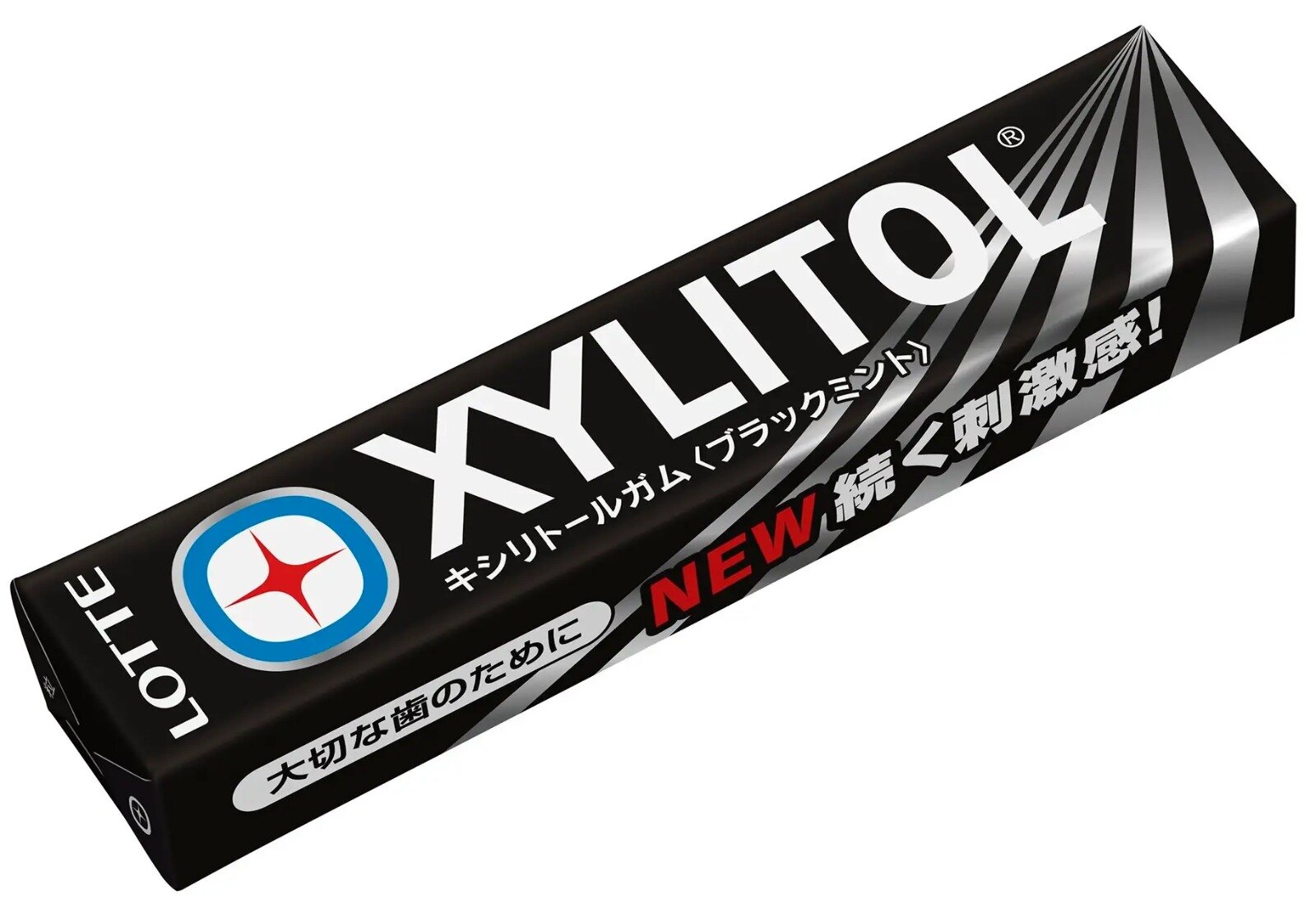 Жевательная резинка LOTTE XYLITOL без сахара со вкусом черная мята 14 подушечек