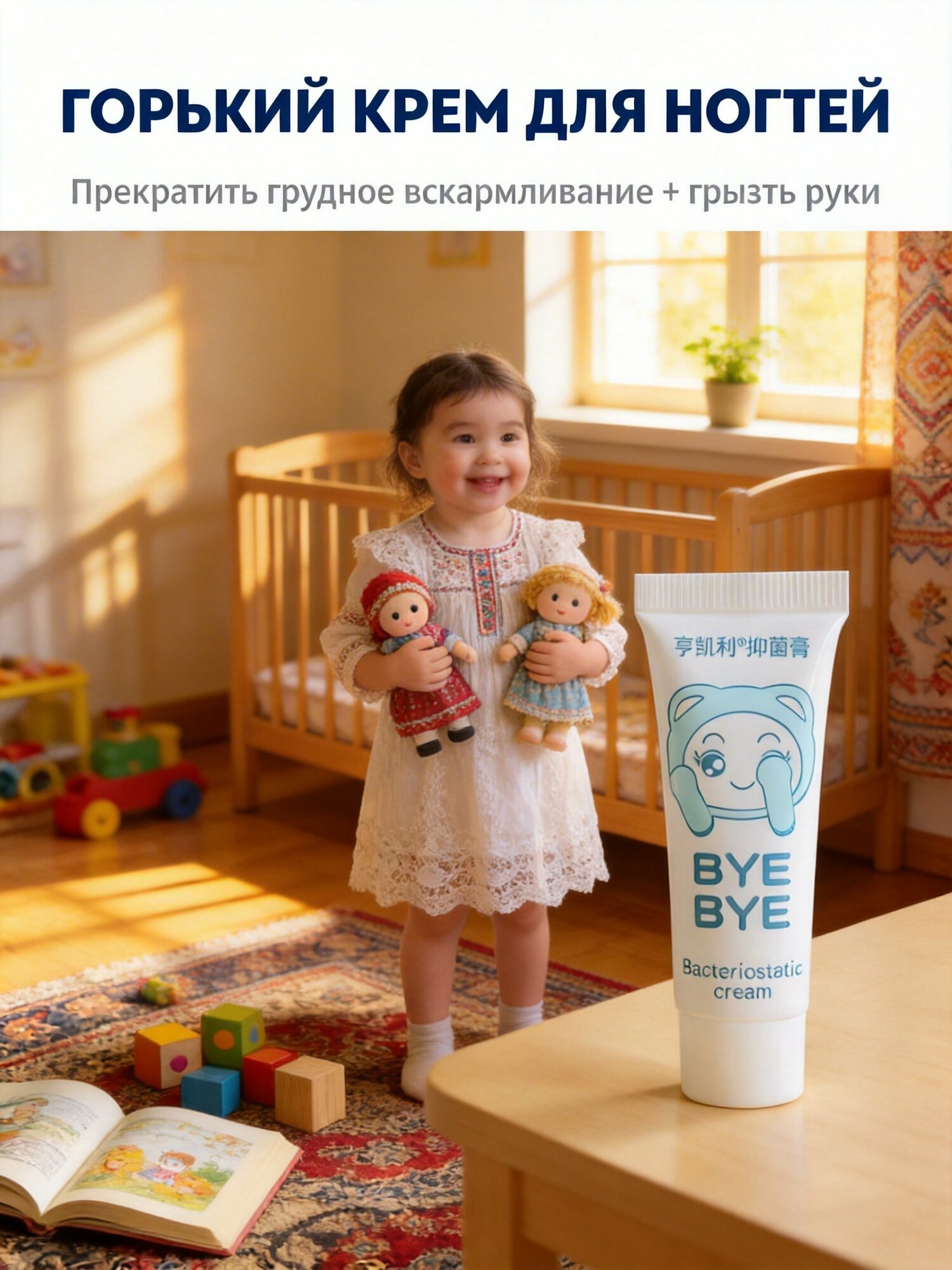 Укрепляющий детский крем с горьким вкусом, против обкусывания ногтей, прозрачный, безопасный и быстросохнущий
