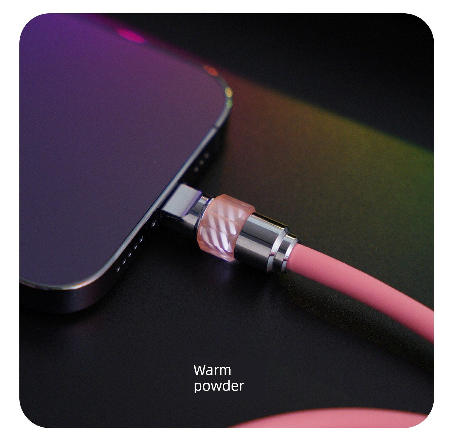 GeekCable Премиум Резиновый Спиральный Кабель USB-C для Apple CarPlay, iPhone 17/16, Зарядка 15Вт Медленная, Длина 40