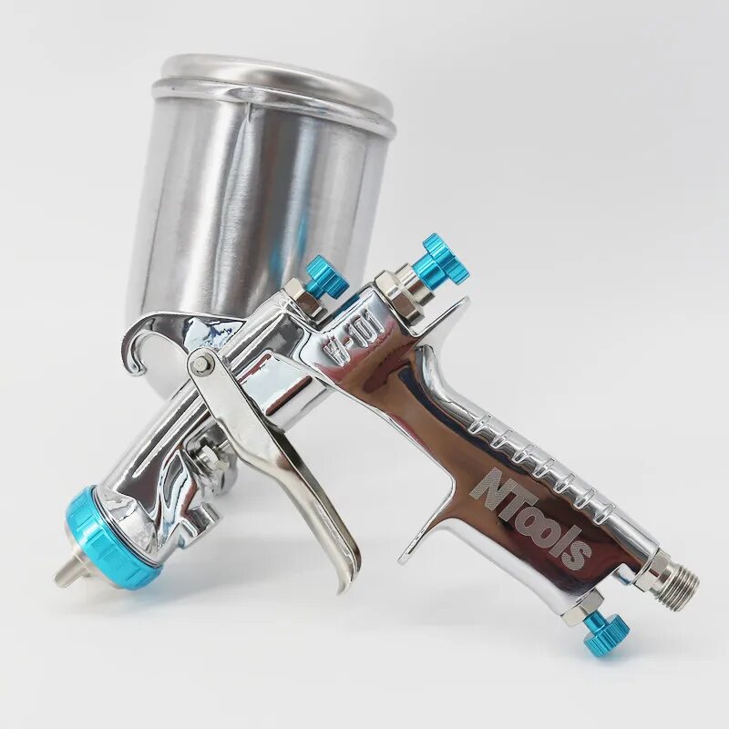Краскопульт пневматический NTOOLS W-101, 1.3 мм, H2, 132G metal cup — фото 1