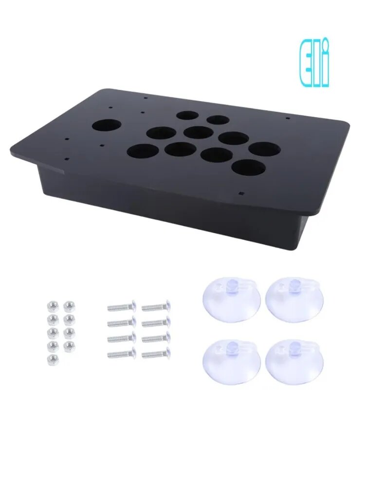 Аркадный джойстик, чехол с акриловой панелью совместим аркадного игрового автомата, можно установить кнопку-джойстик "сделай сам", ретро-видеоигр