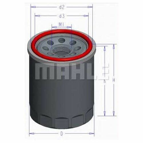 Фильтр масляный Knecht/Mahle OC576