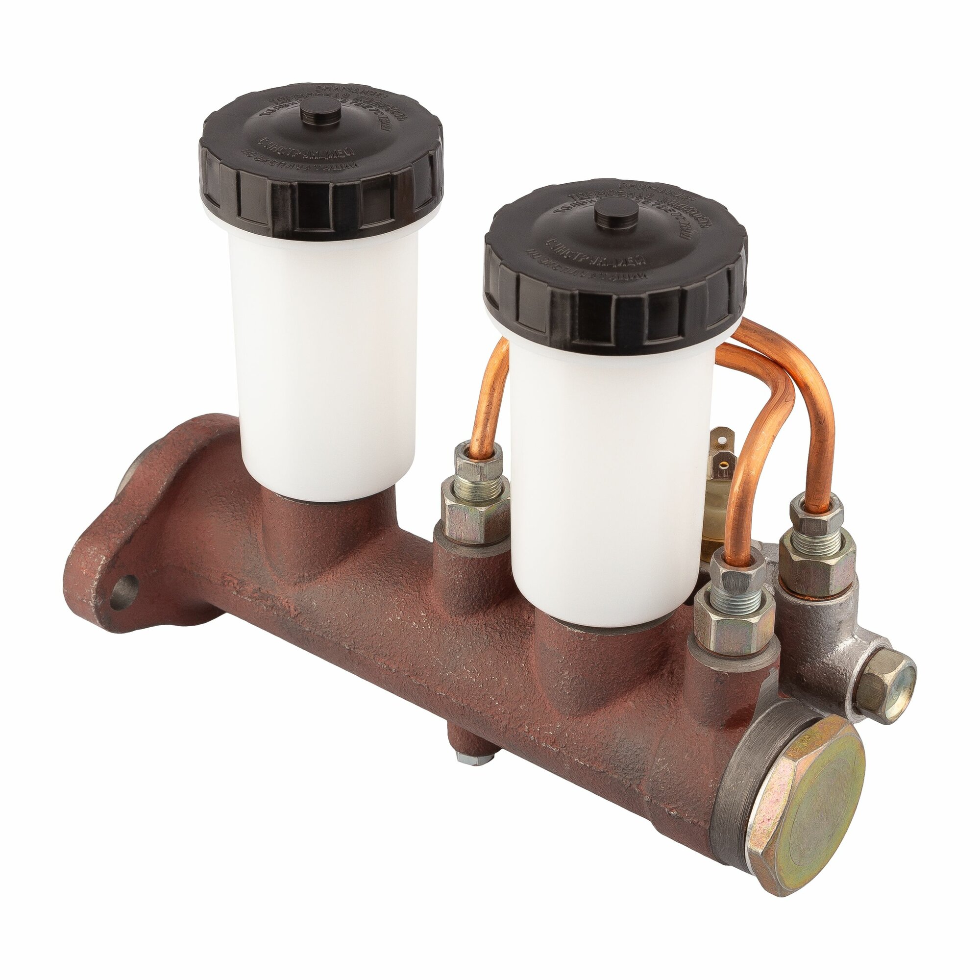 Цилиндр тормозной главный УАЗ с 2 мя бачками c датчиком (гостех)