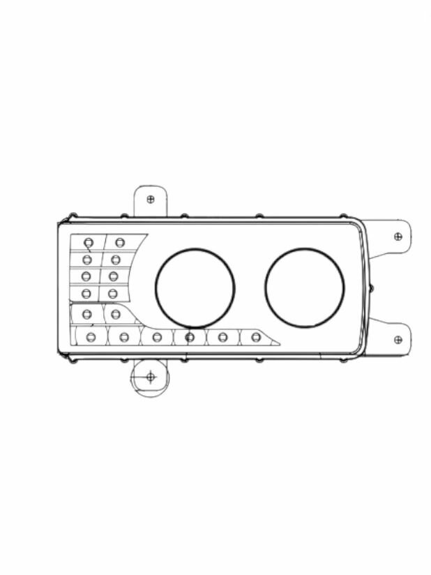 Фара КамАЗ 6520/6511/4308 с ДХО правая (светодиодн. 16LED) (STARTVOLT)