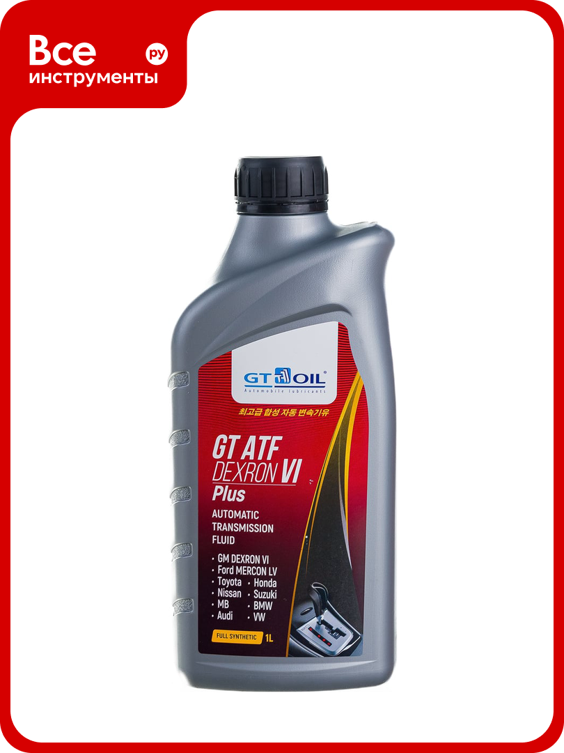 Масло ATF Dexron VI Plus, 1 л GT OIL 8809059408513