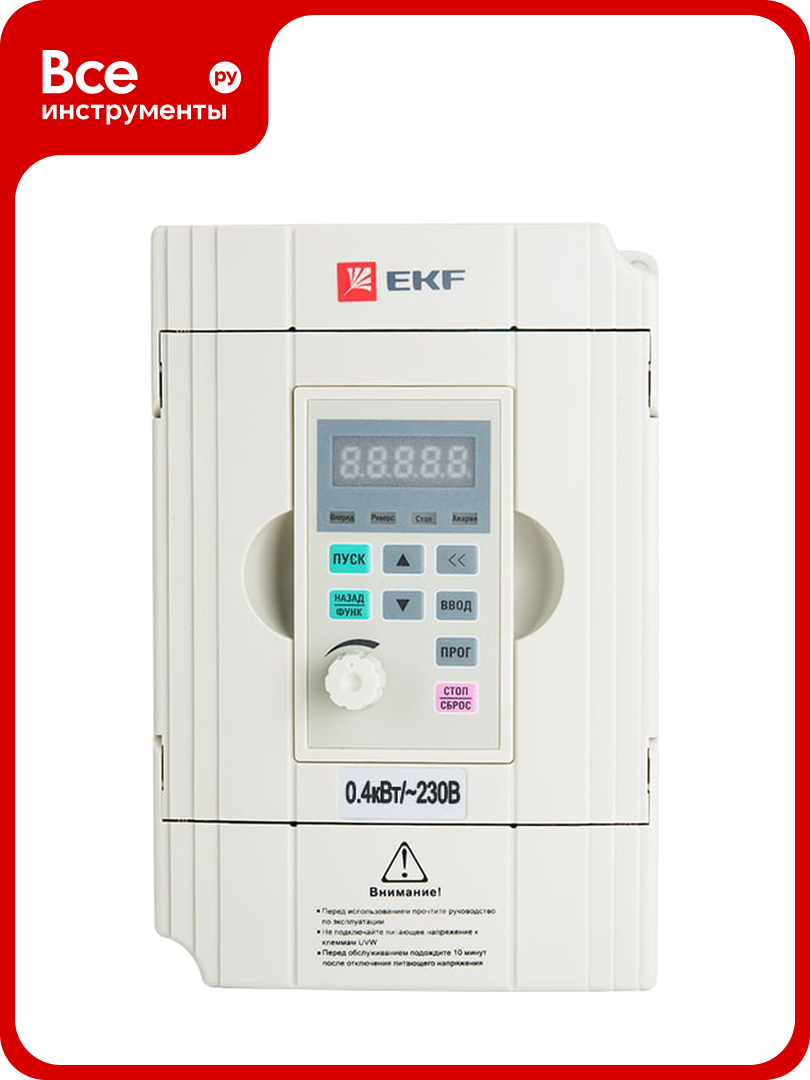 Преобразователь частоты EKF 0,4/0,75кВт 1х230В VECTOR-100 PROxima SQVT100-0R4-1B