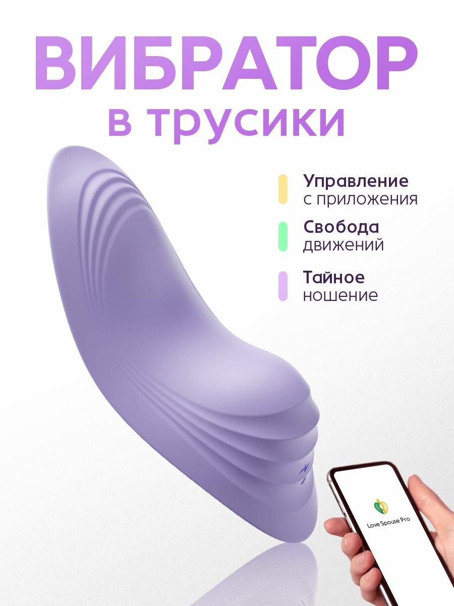 Смарт-вибратор в трусики, для стимуляции клитора, управление с телефона