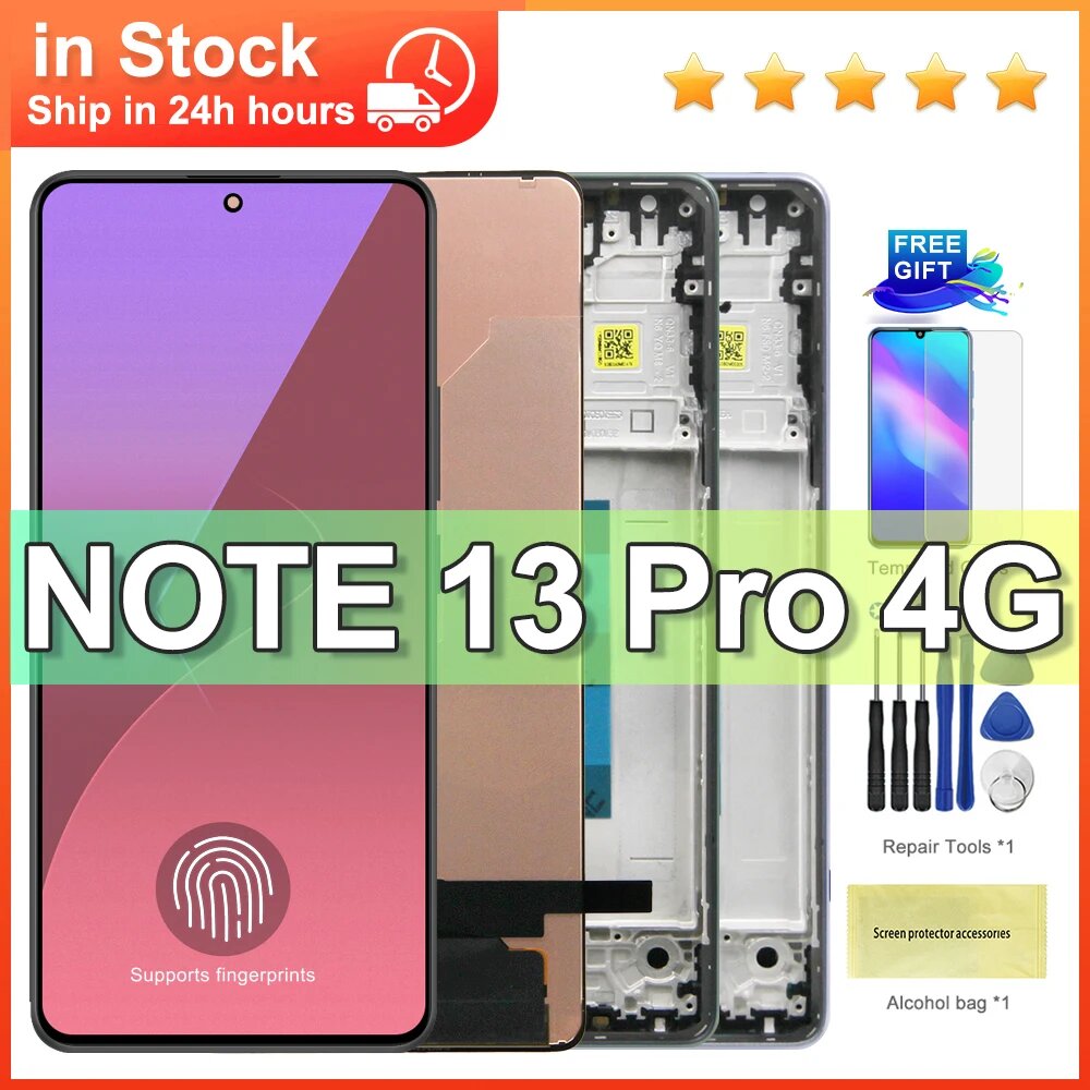 Дисплей Xiaomi Redmi Note 13 Pro Purple With Frame