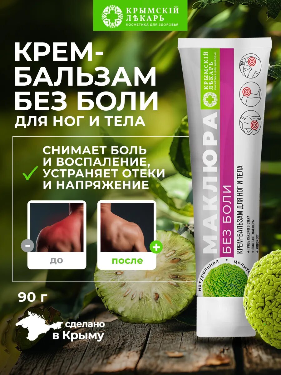 Крем-бальзам для ног и тела Обезболивающий