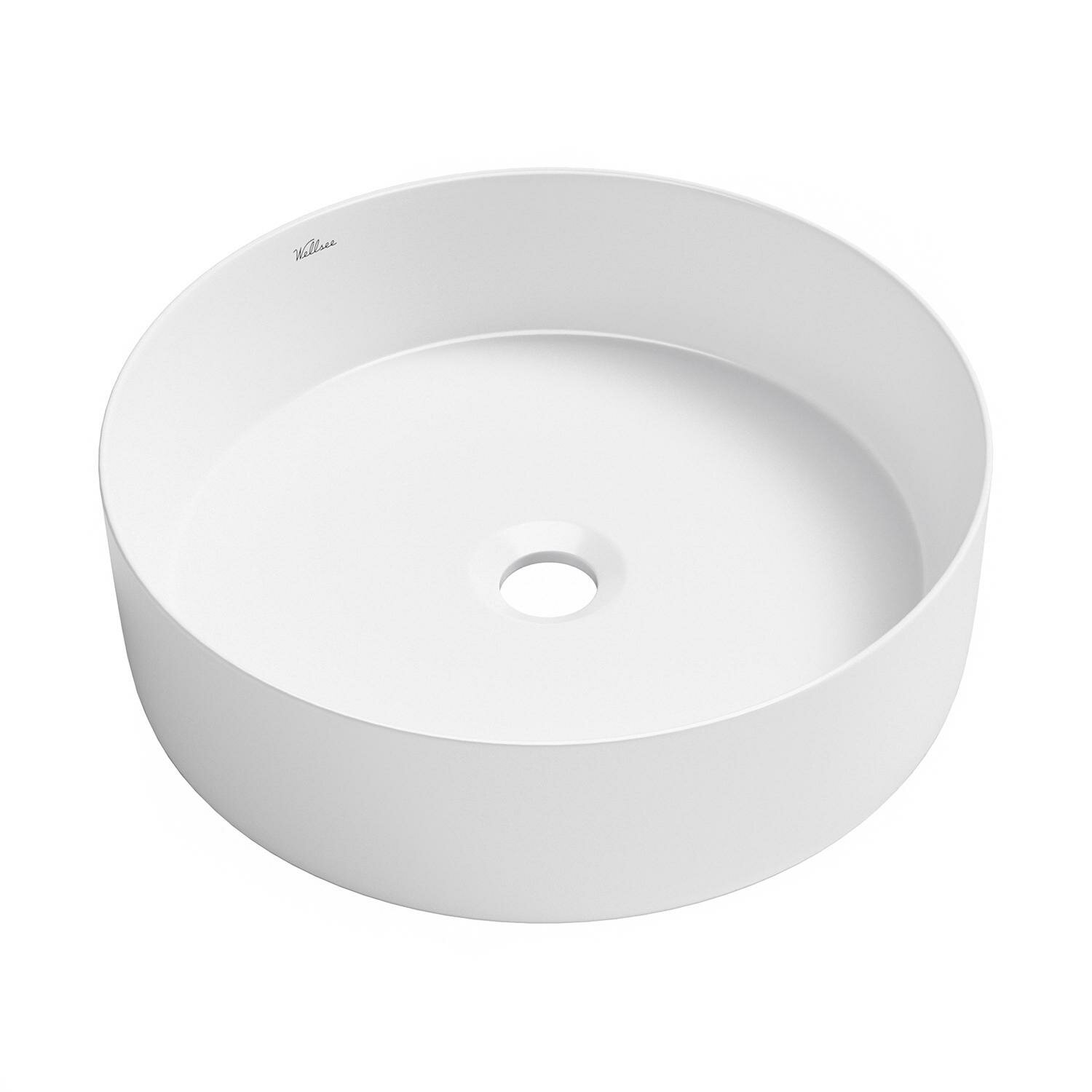Раковина накладная Wellsee Coax 30 323501000 белая глянцевая, фарфор