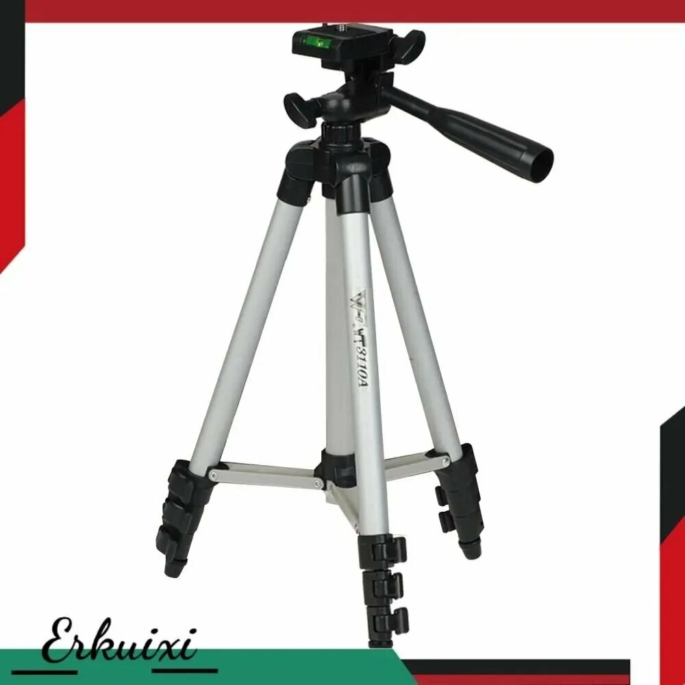 Портативный штатив 40.7 дюйма, трехсторонняя голова, для DSLR и смартфонов