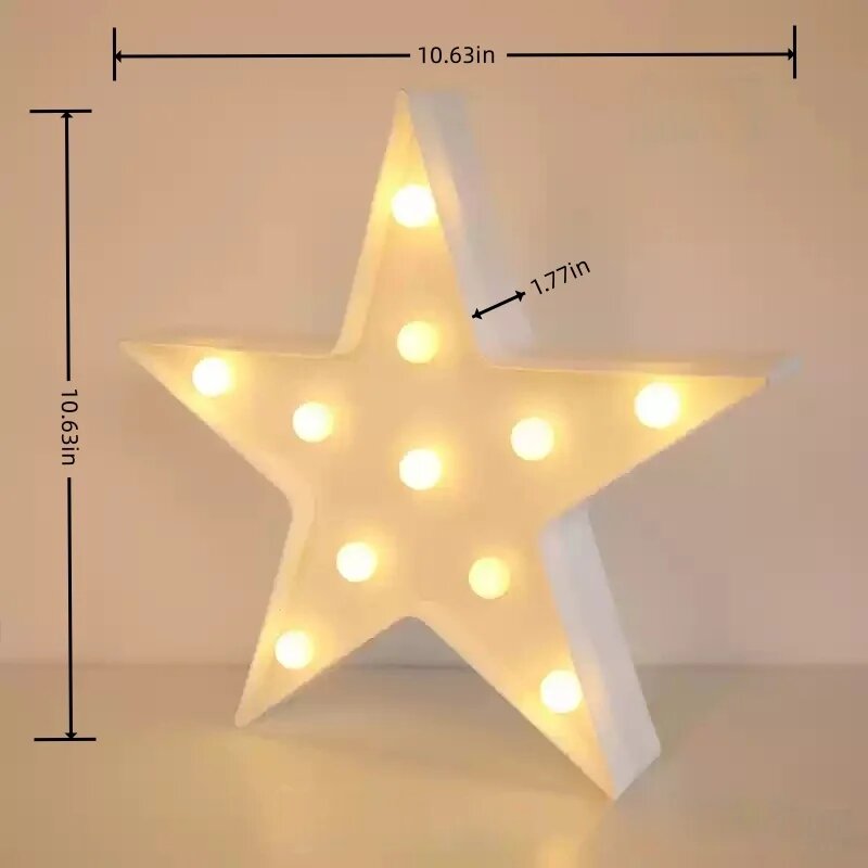 LED ночник для фотосъемки и декора, ABS пластик Star white