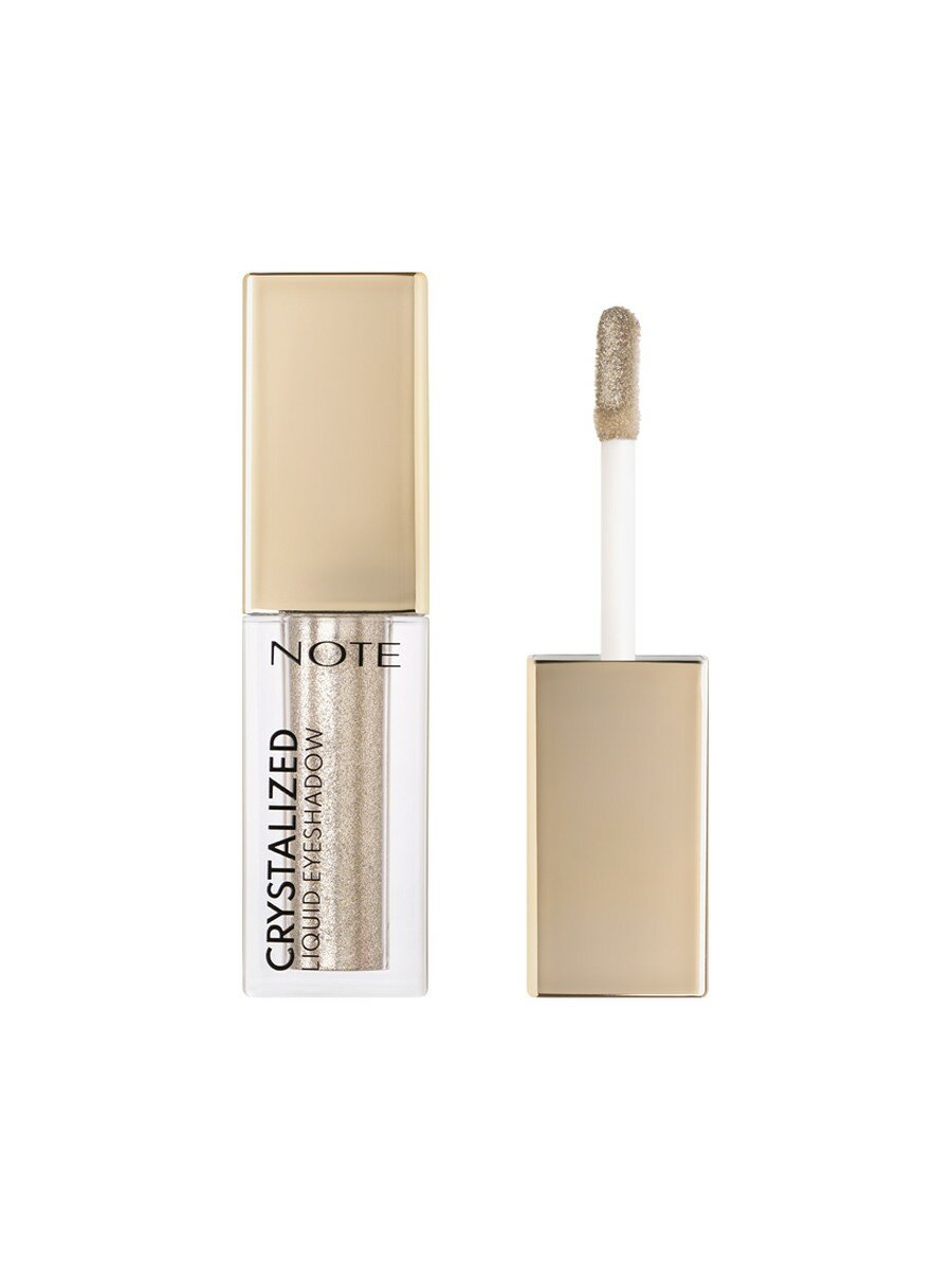 Тени для глаз NOTE CRYSTALIZED жидкие сияющие, тон 06 Moonstone