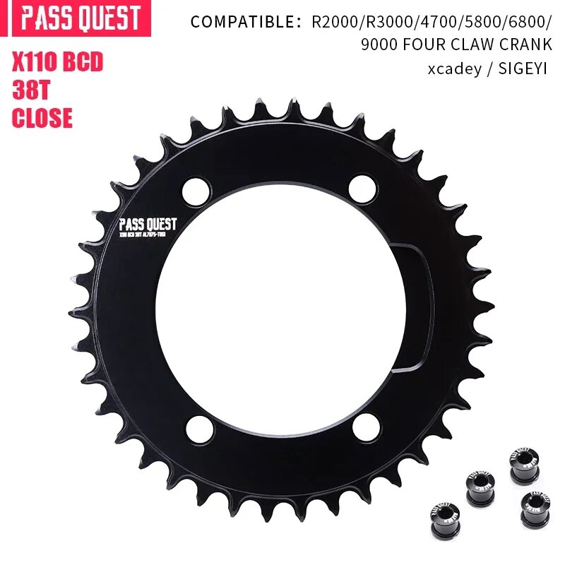 PASS QUEST Звездочка 38T Round