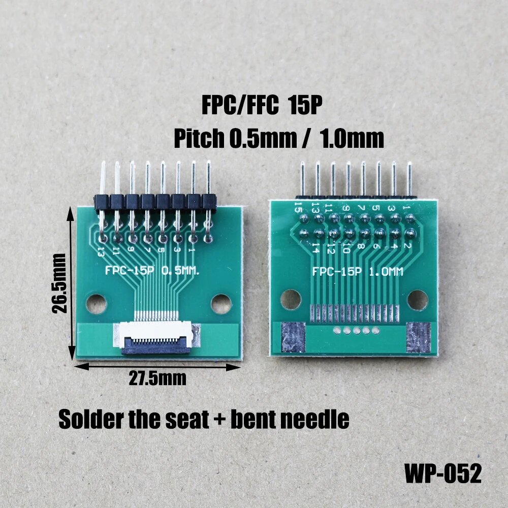 FPC/FFC 15P адаптер 0.5мм/1.0мм