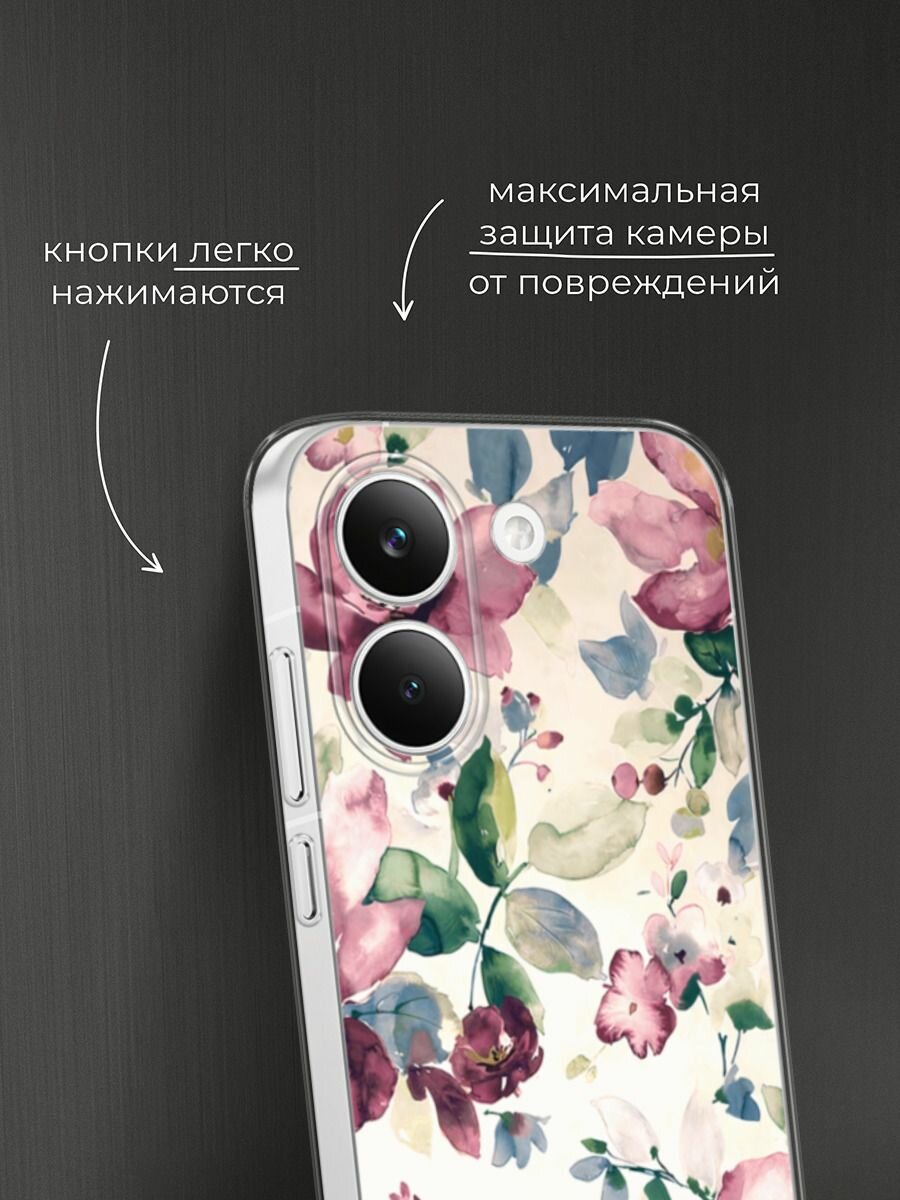 Чехол на Poco X8 Pro / Поко X8 Про с принтом Акварельная нежность — фото 1