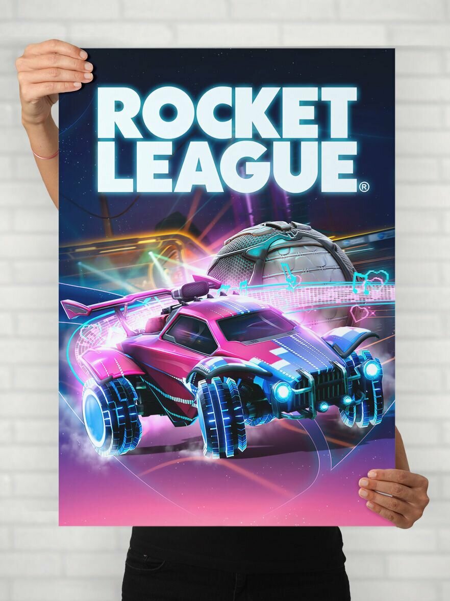 Плакат на стену для интерьера Рокет Лига (Rocket League 4) - Постер по игре формата A1 (61x84 см)