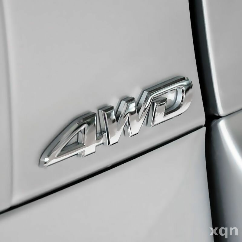 Хромированный металлический значок 4WD — наклейка на автомобиль с 3M клеем, быстрый монтаж, для всех автомобилей