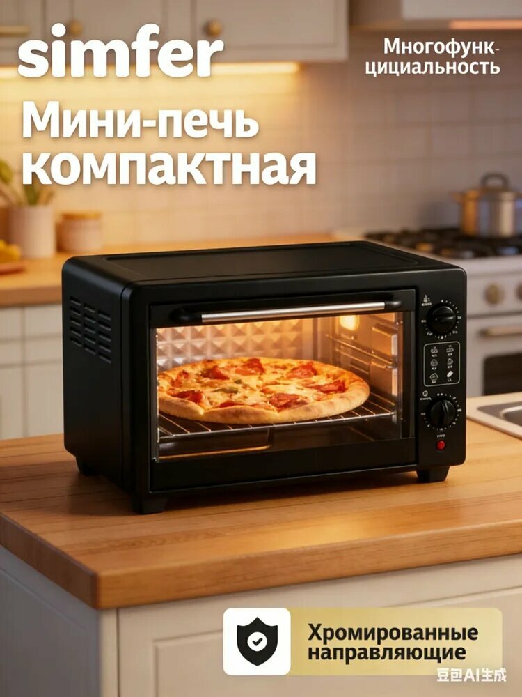 BOBO-SAM Мини-печь Мини-печь, черный, черный