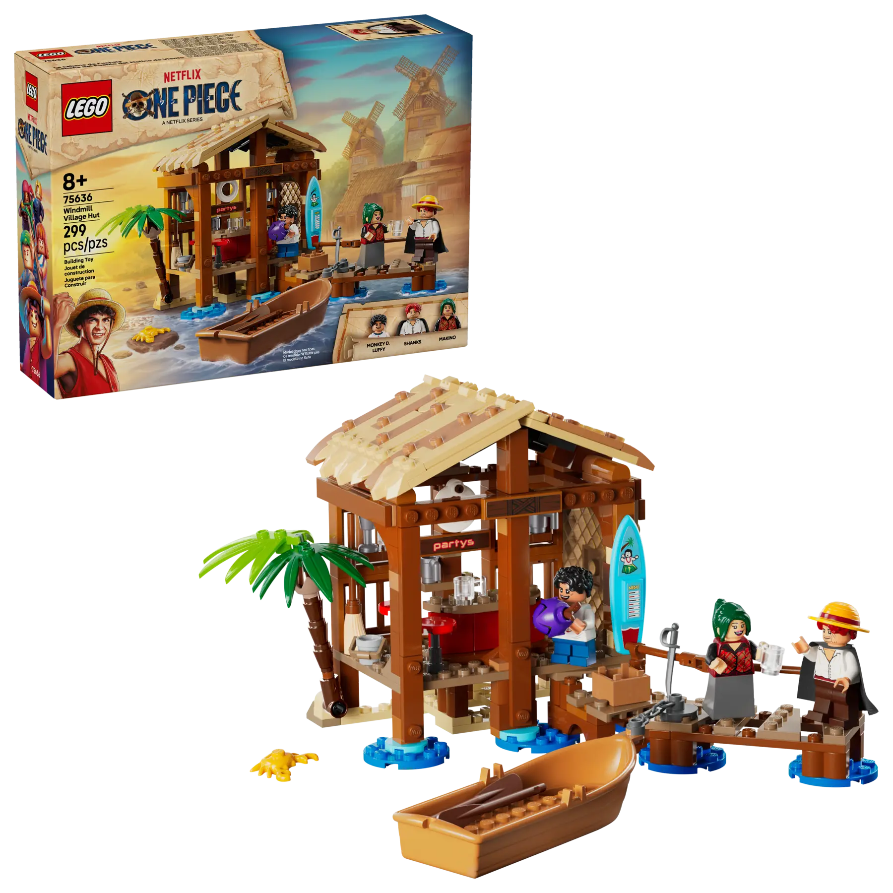 Конструктор LEGO One Piece Хижина в деревне Фуса 75636, 299 дет.
